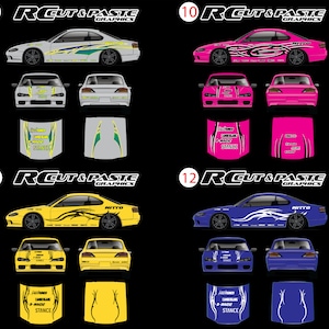 PICK ANY 2 (59.99) - 1/24 Scale RC Drift Livery Kit - Etsy