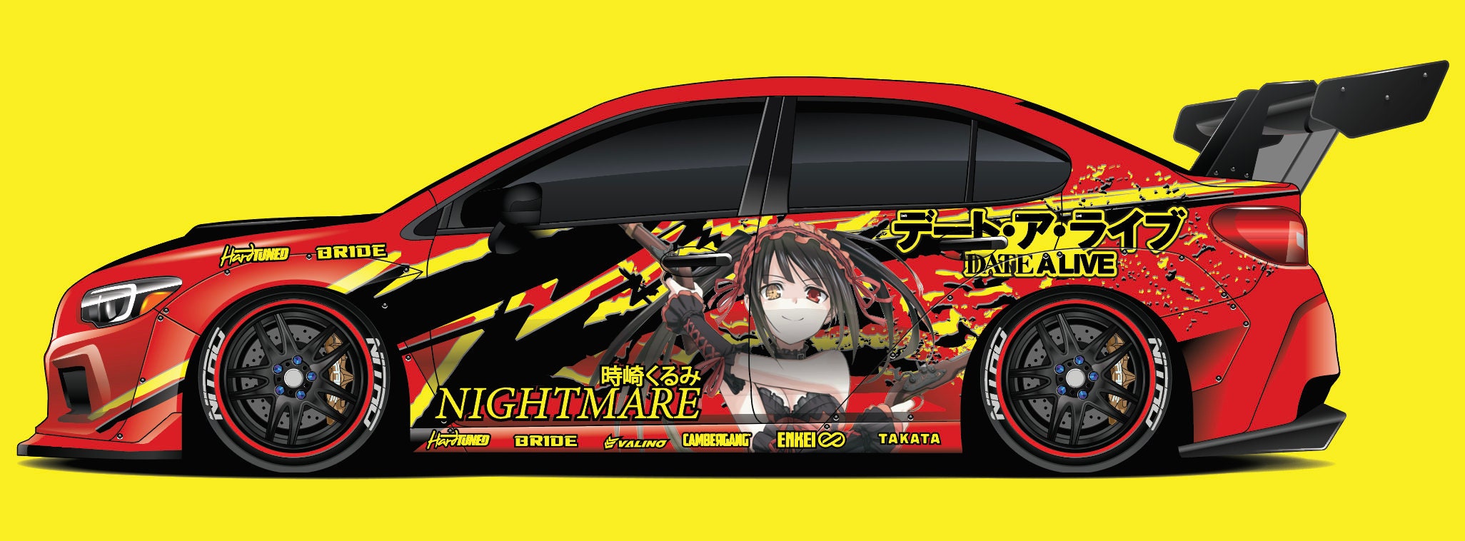 1/10 Scale RC Drift Livery Kit Nightmare - Etsy