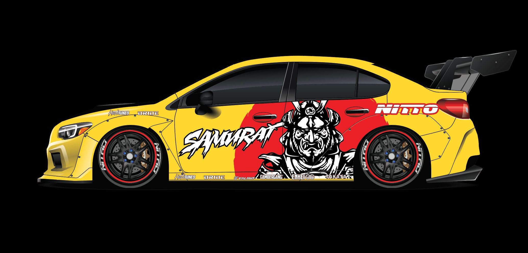 1/10 and 1/24 Scale RC Drift Livery Kit Samurai - Etsy