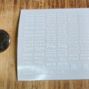 1:24 - 28 Scale RC Car Sponsor Decals - Etsy
