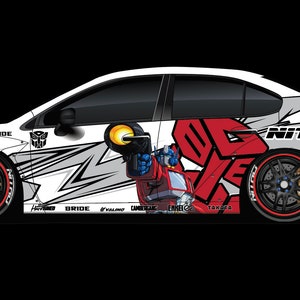 1/10 and 1/24 Scale RC Drift Livery Kit - Transformers - Etsy