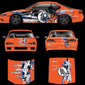 1/10 Scale RC Drift Livery Kit - Goku 1 - Etsy