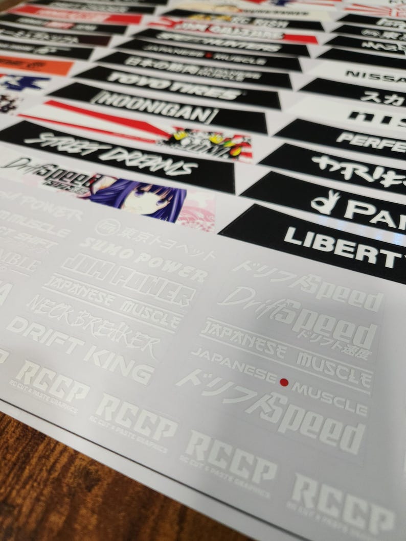 1/10 and 1/24 Scale RC Windshield Banners (PRE-CUT) - Etsy