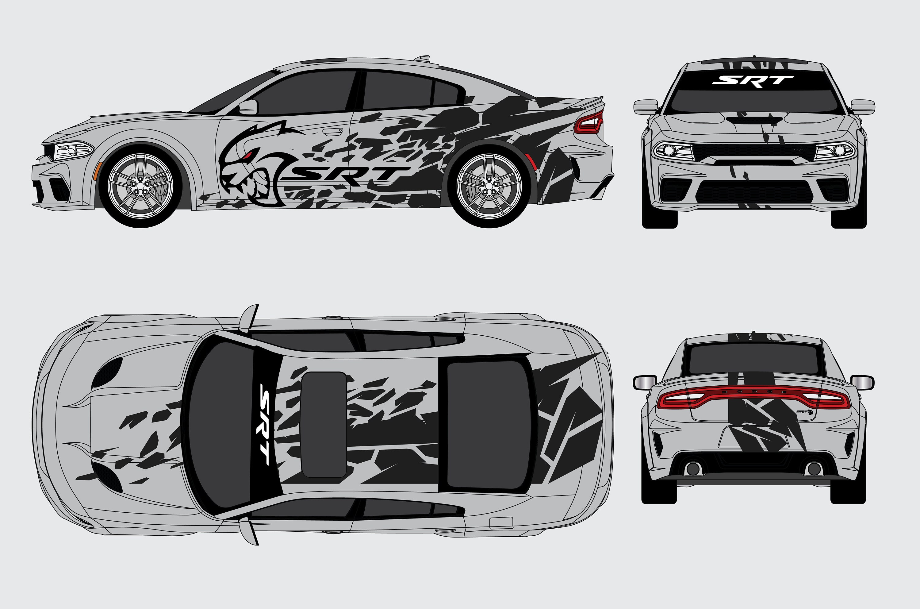 1/10 RC Drift Livery Kit - SRT Hellcat Livery - Etsy