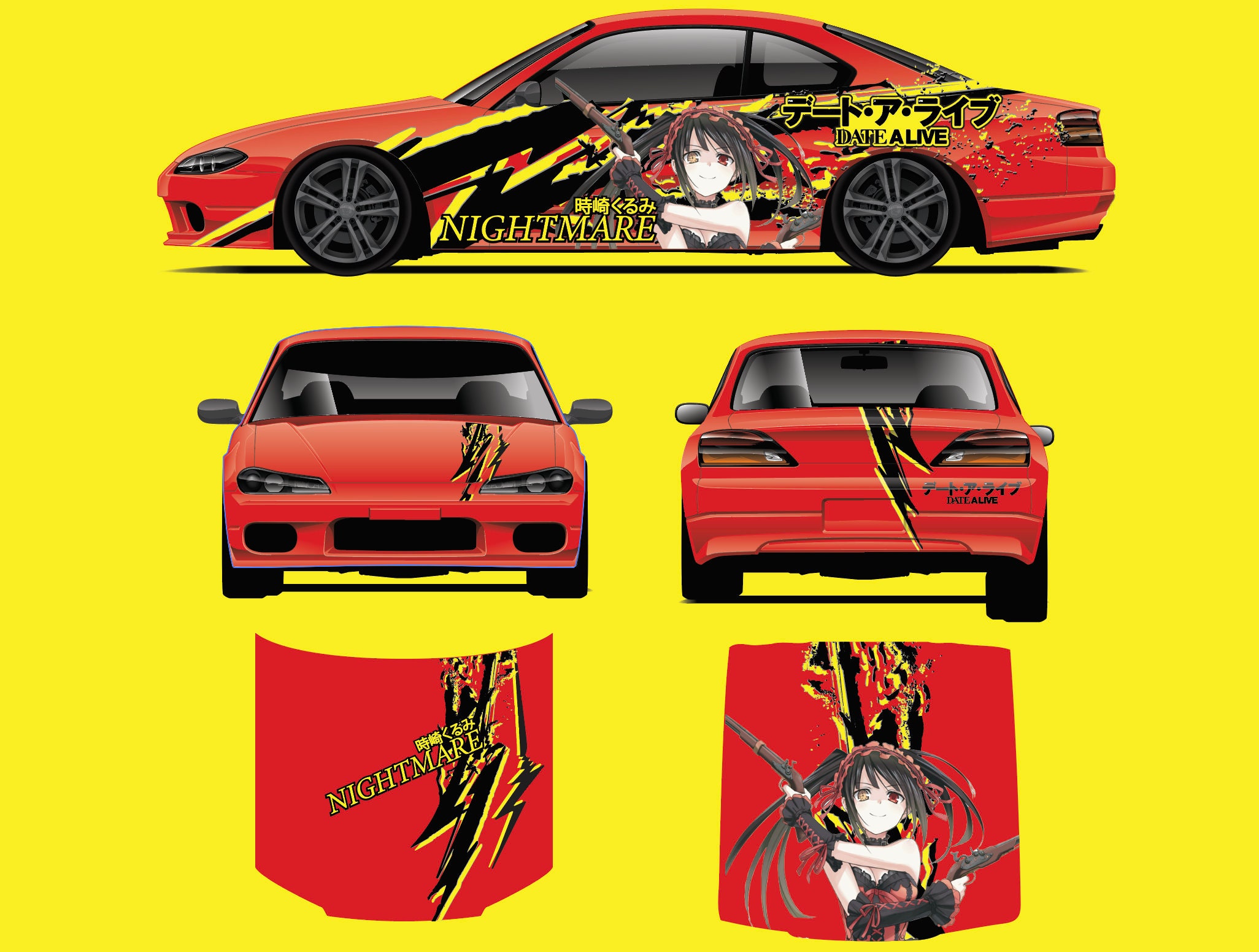 1/10 Scale RC Drift Livery Kit - Nightmare - Etsy