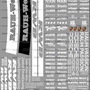 Rauh-welt Begriff- 1/10 Scale RC Decal Sheet (PRE-CUT) - Etsy