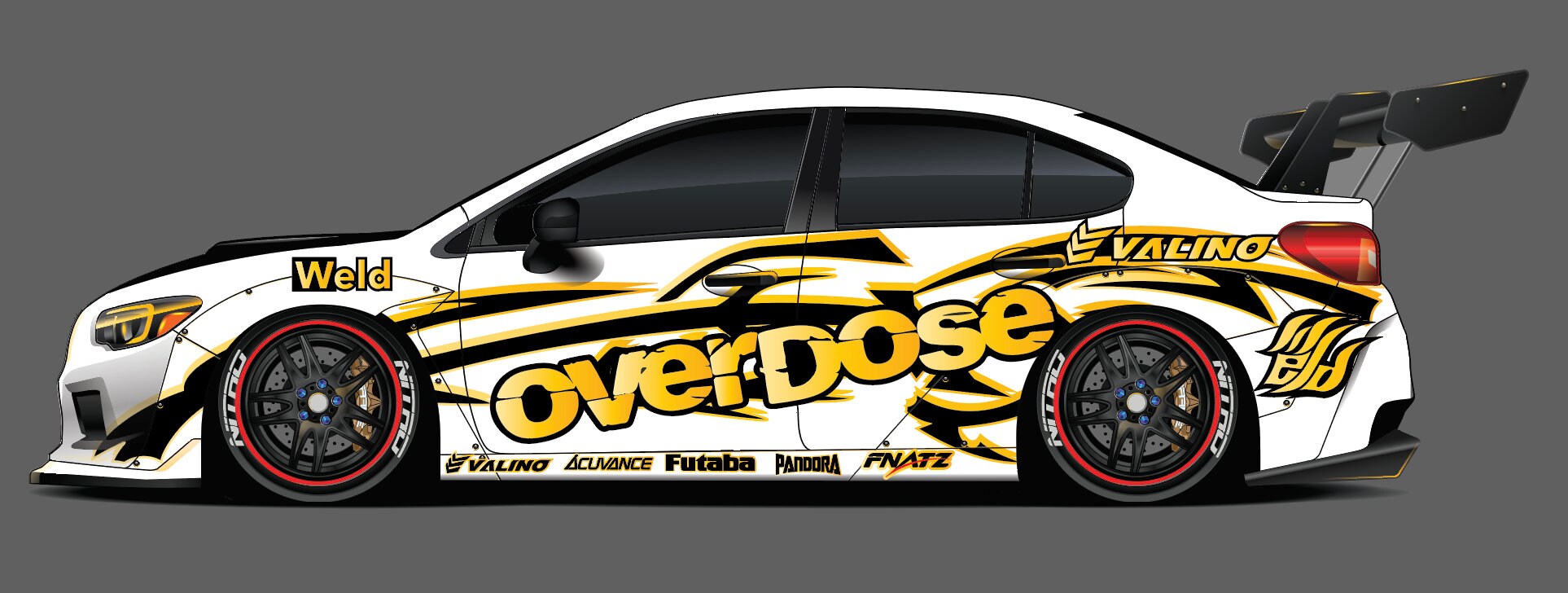 1/10 Scale RC Drift Livery Kit - Overdose Livery - Etsy