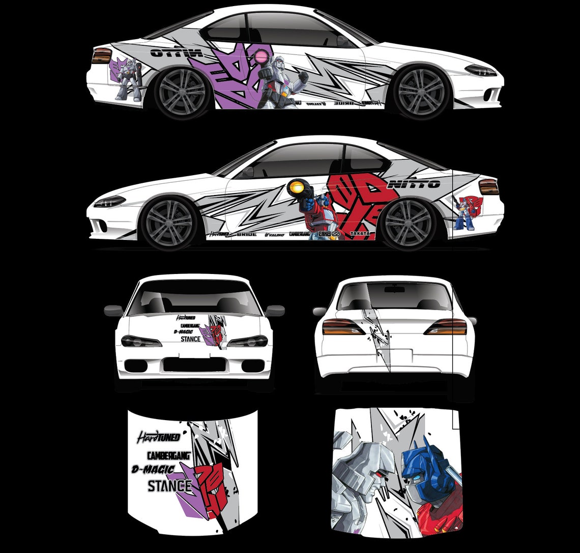 1/10 and 1/24 Scale RC Drift Livery Kit Transformers - Etsy