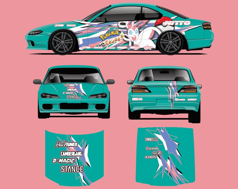 1/10 and 1/24 Scale RC Drift Livery Kit Evee - Etsy