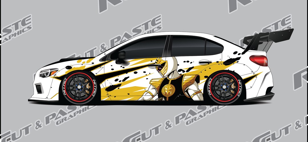 1/10 and 1/24 Scale RC Drift Livery Kit - White Ranger - Etsy