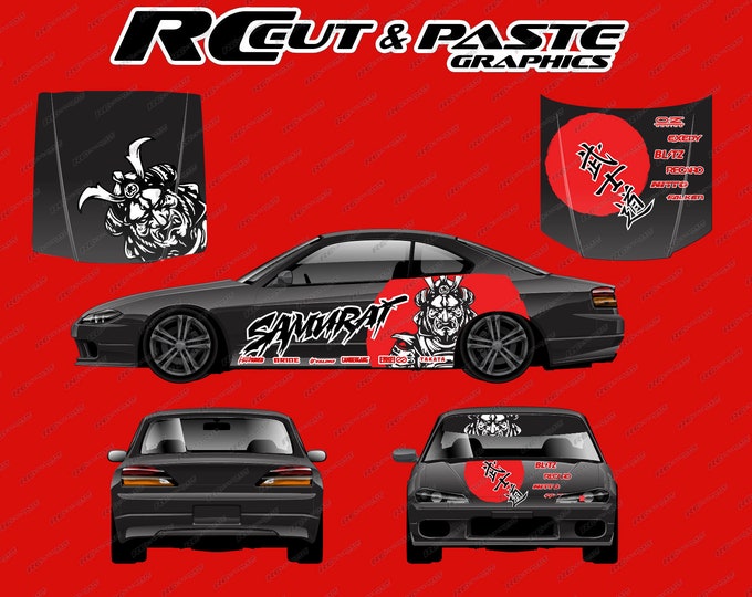 1/10 Scale RC Drift Livery Kit - Samurai Livery Kit - Etsy