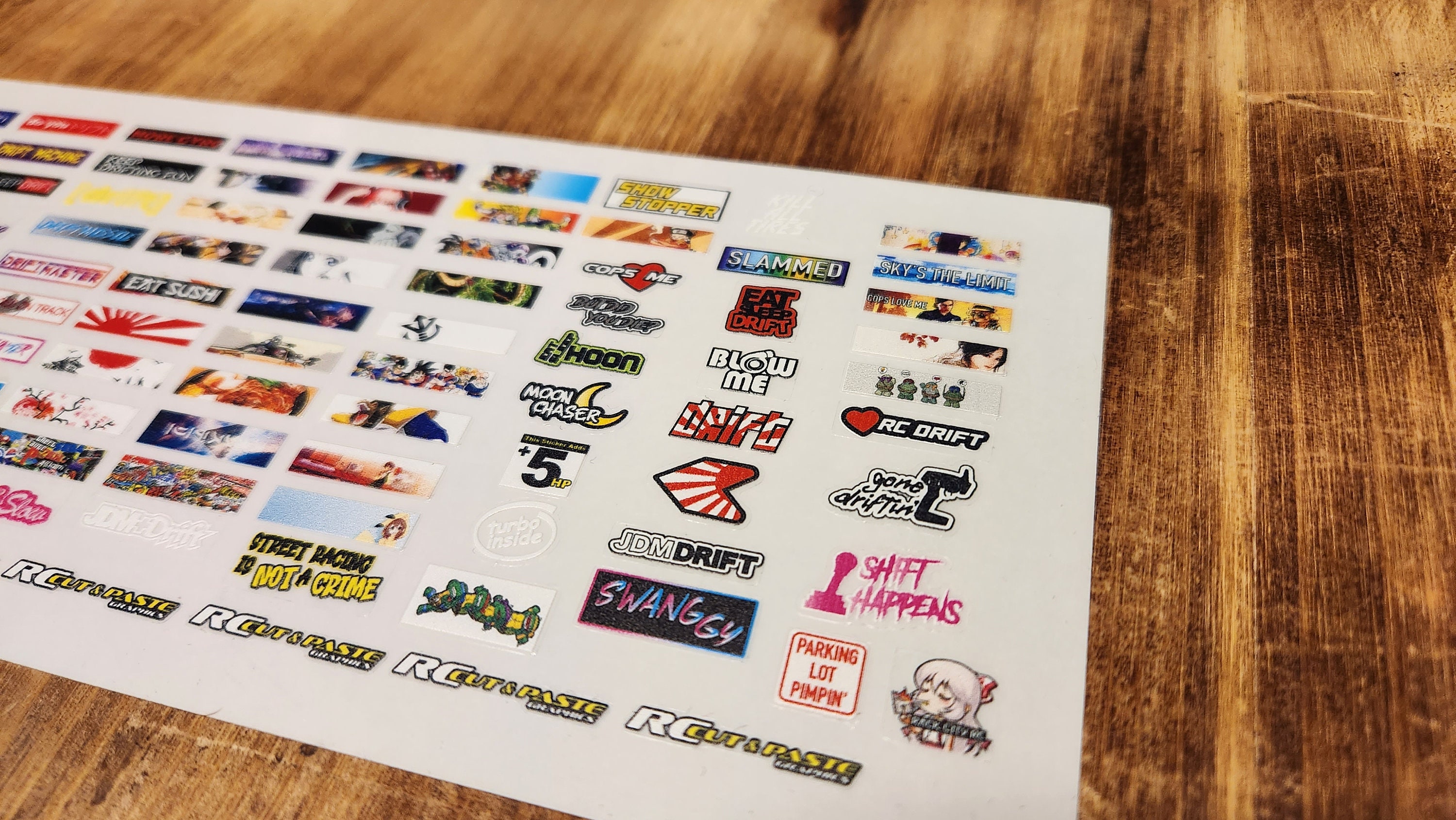 Slap Sticker set 3 1/10 Scale RC Slap Stickers 100 - Etsy Canada