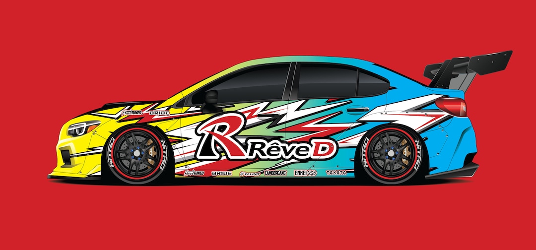 1/10 Scale RC Drift Livery Kit - Reve D - Etsy