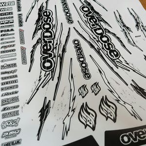 1/10 Scale RC Drift Livery Kit - Overdose V2 - Etsy