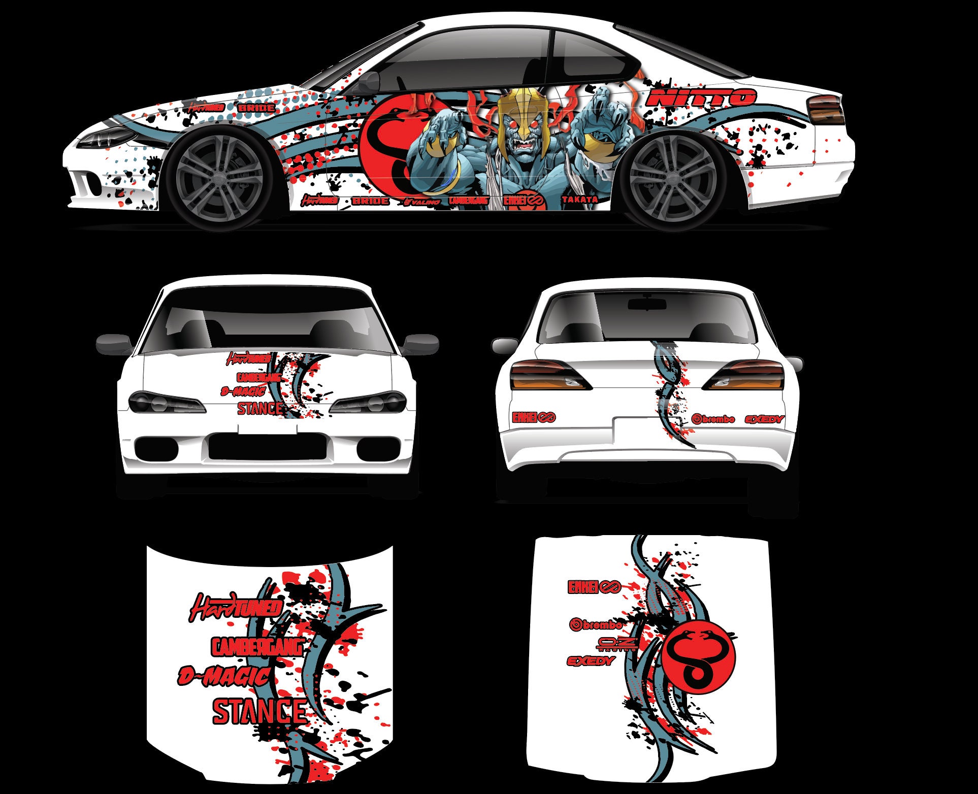 1/10 and 1/24 Scale RC Drift Livery Kit - Mumma Ra - Etsy