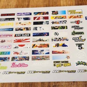 Slap Sticker set 3 1/10 Scale RC Slap Stickers 100 - Etsy