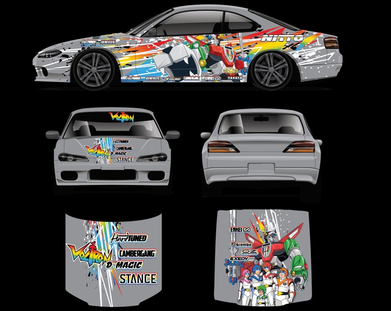 1/10 Scale RC Drift Livery Kit Voltron - Etsy