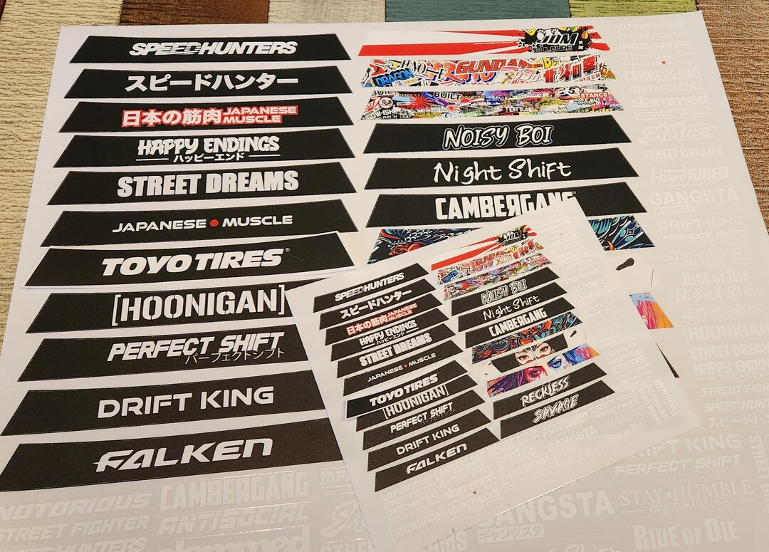 1/10 and 1/24 Scale RC Windshield Banners PRE-CUT - Etsy