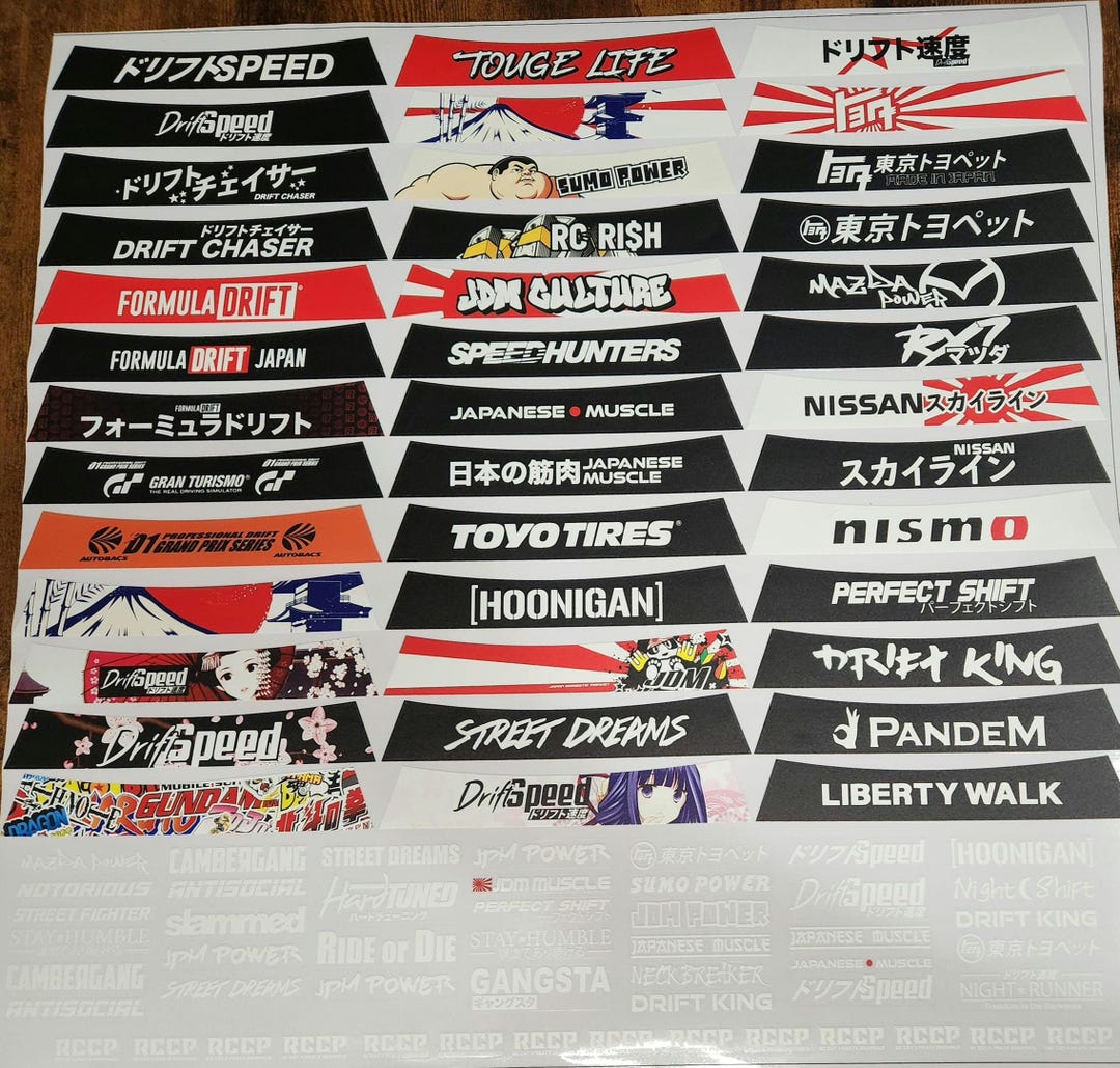 1/10 and 1/24 Scale RC Windshield Banners (PRE-CUT) - Etsy