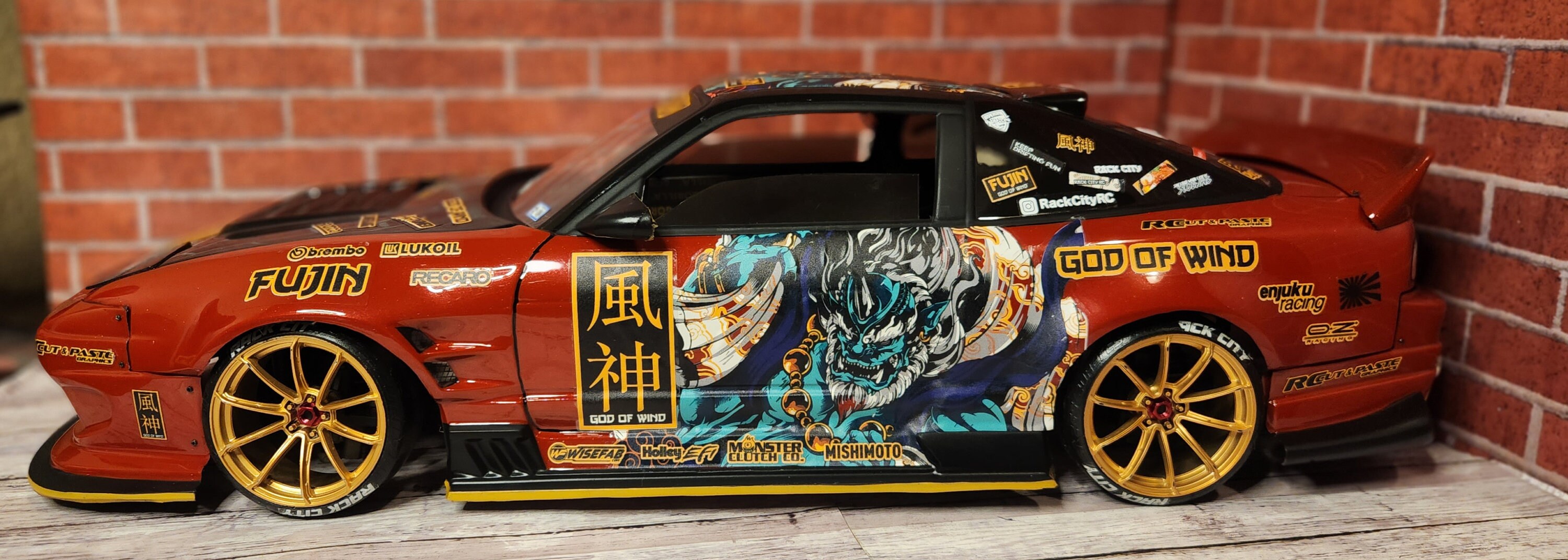 1/10 Scale RC Drift Livery Kit Fujin Wind God Livery - Etsy