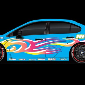 1/10 and 1/24 Scale RC Drift Livery Kit - Tribal Livery 9 - Etsy