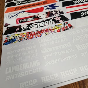 1/10 and 1/24 Scale RC Windshield Banners (PRE-CUT) - Etsy