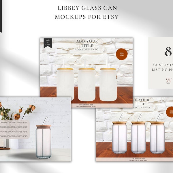 Libby Glass Mockup - Etsy