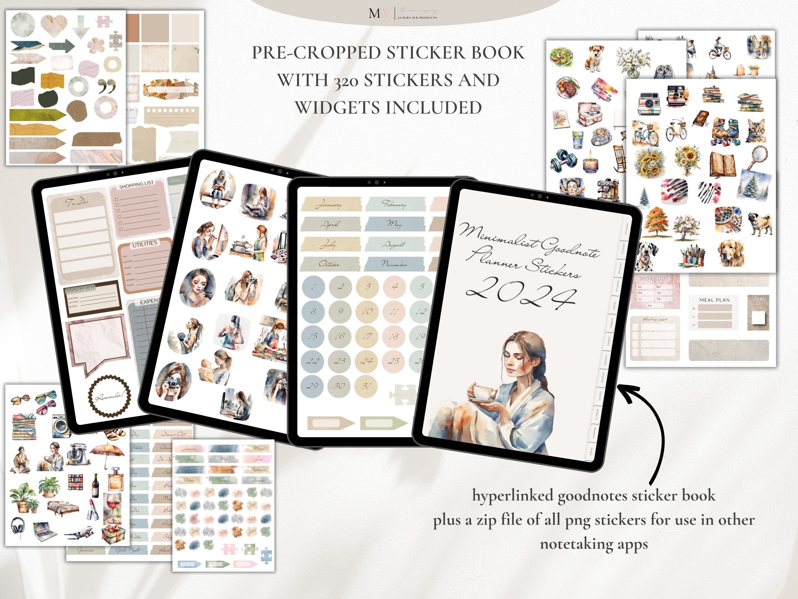 Digital Stickers | iPad Stickers | Daily Digital Sticker Book for ...
