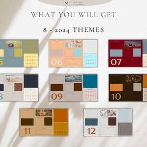 EDITABLE Desktop Wallpaper Organizers + Folder Icons, Bundle, 2024–2025 ...