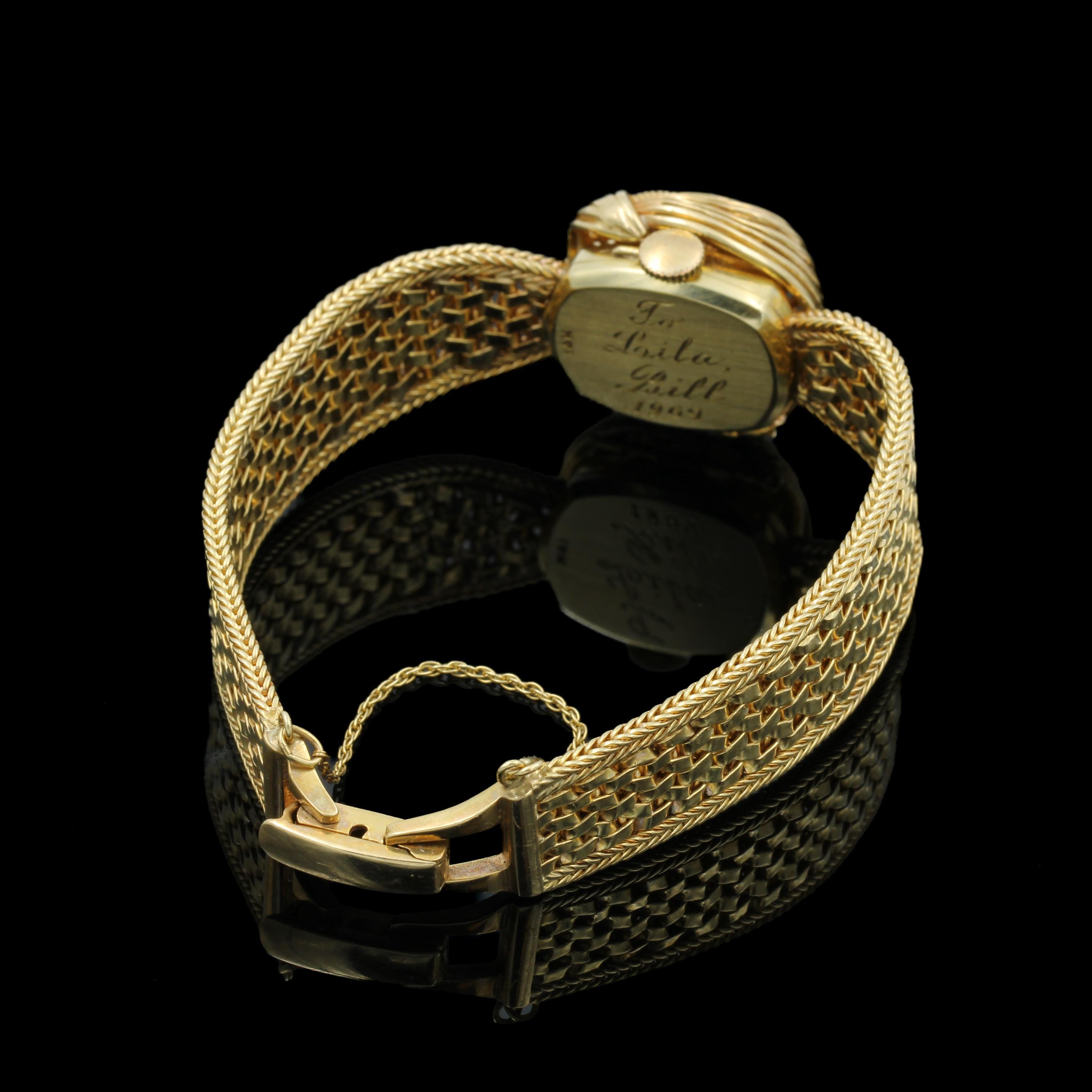 Vintage Baume & Mercier 14k Rose Gold Peek a Boo Cocktail Watch | 1960s ...