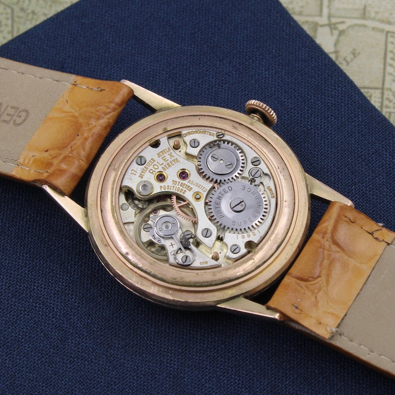 Rare Vintage Rolex Chronometer Ref. 3667 – 14K Rose Gold Salmon Dial ...