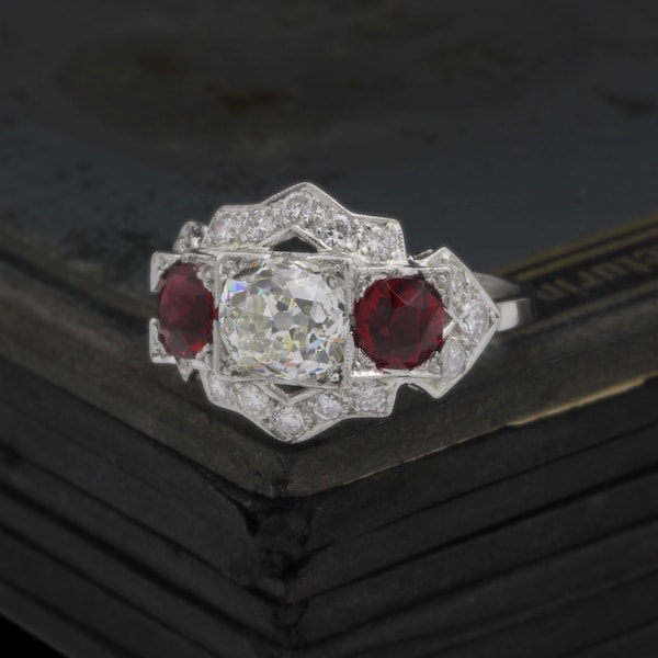 Platinum Antique Ring - Etsy