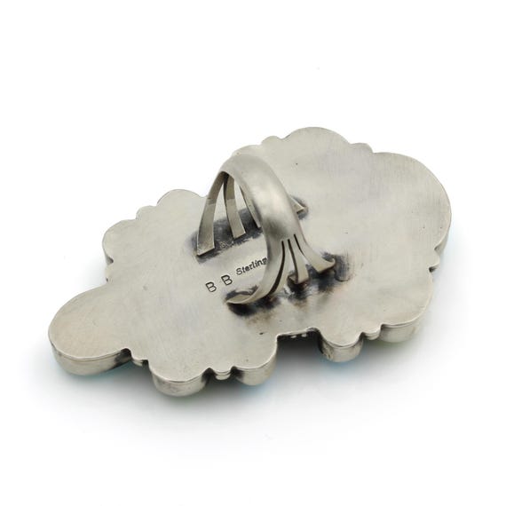 Benjamin Becenti Navajo Sterling Silver Turquoise Sta… - Gem