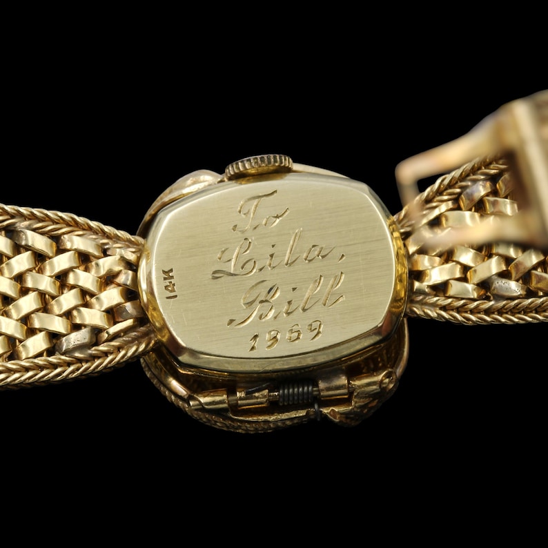 Vintage Baume & Mercier 14k Rose Gold Peek a Boo Cocktail Watch | 1960s ...