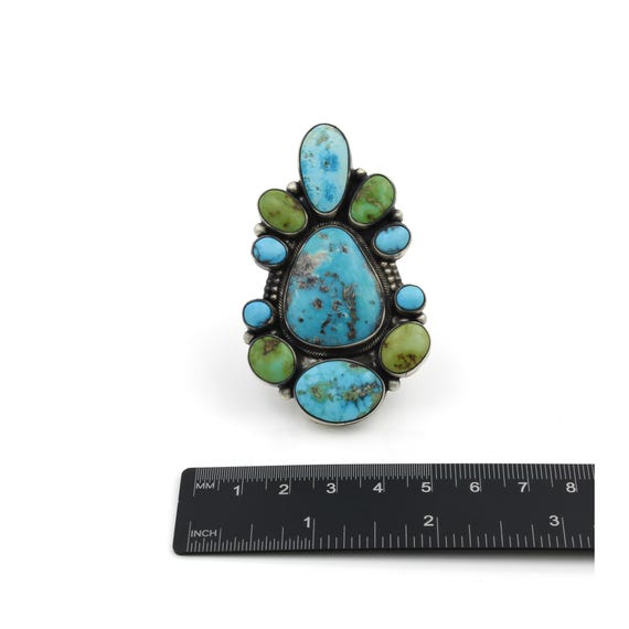 Benjamin Becenti Navajo Sterling Silver Turquoise Sta… - Gem