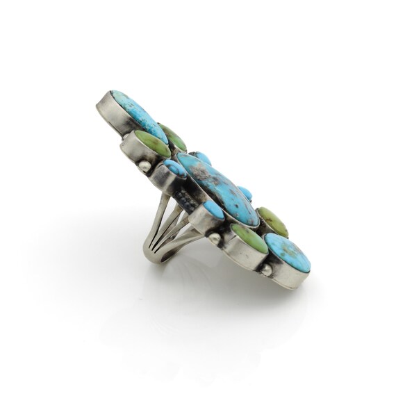 Benjamin Becenti Navajo Sterling Silver Turquoise Sta… - Gem