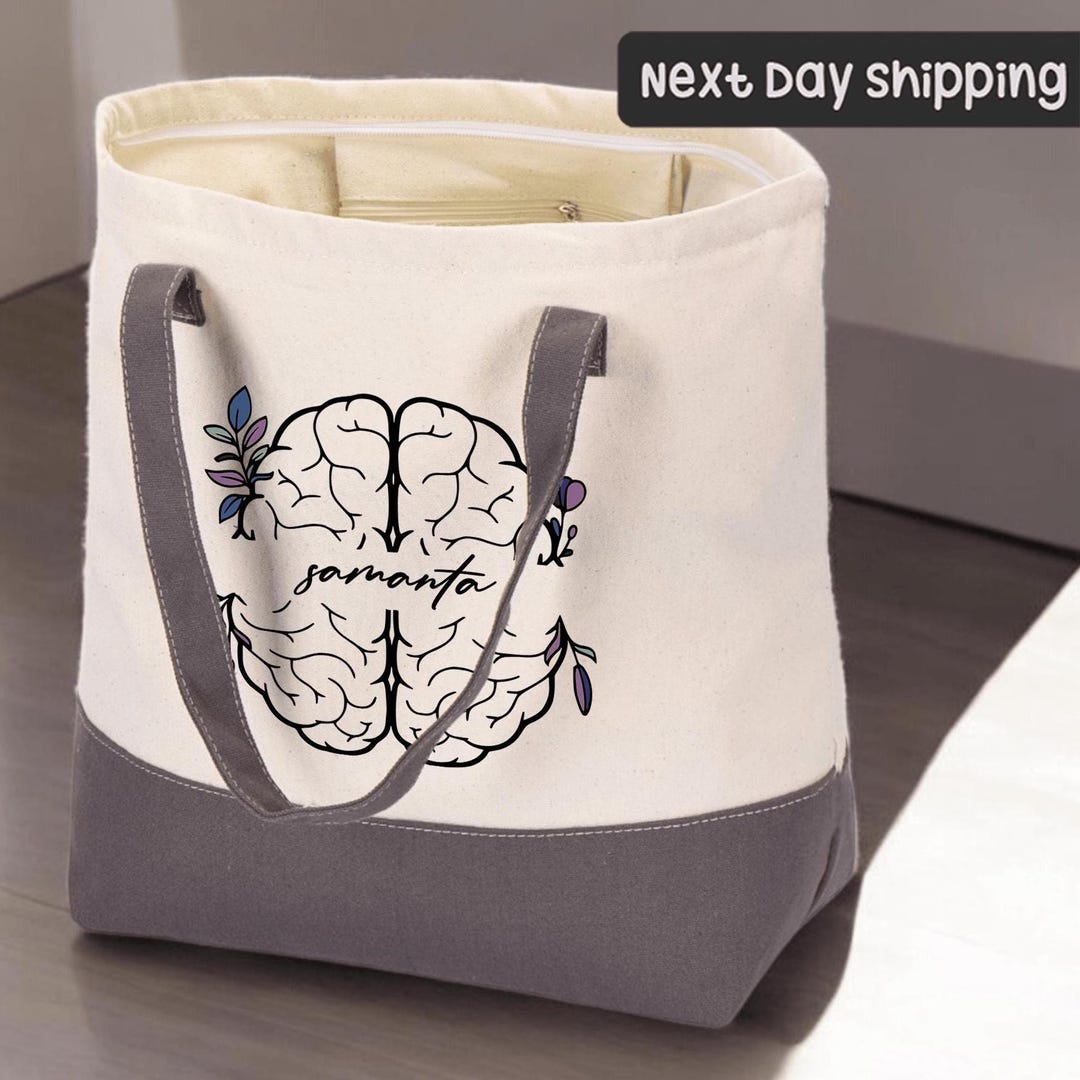 Custom Neuro Tote Bag, Neurology Tote Bag, Neurology Nurse Tote Bag ...