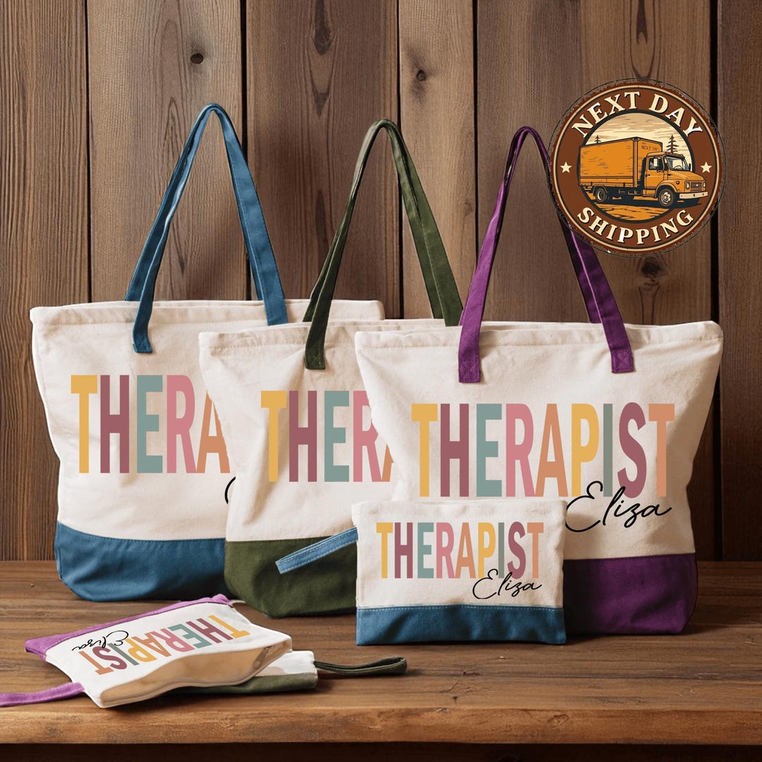 Custom Therapist Tote Bag, Psychology Student Gift, Mental Health ...