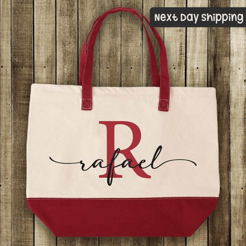Monogram Tote Bag - Etsy