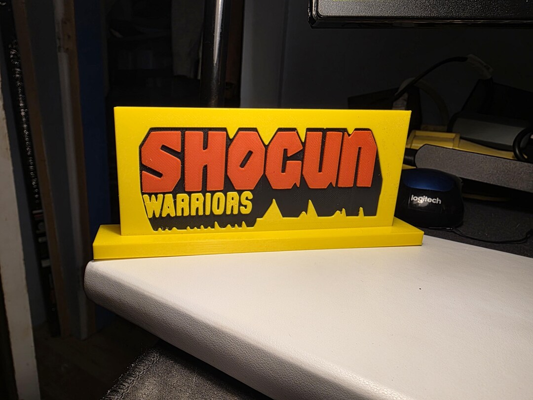 Shogun Warriors 3D Logo Standup Display (red and Yellow) - Etsy