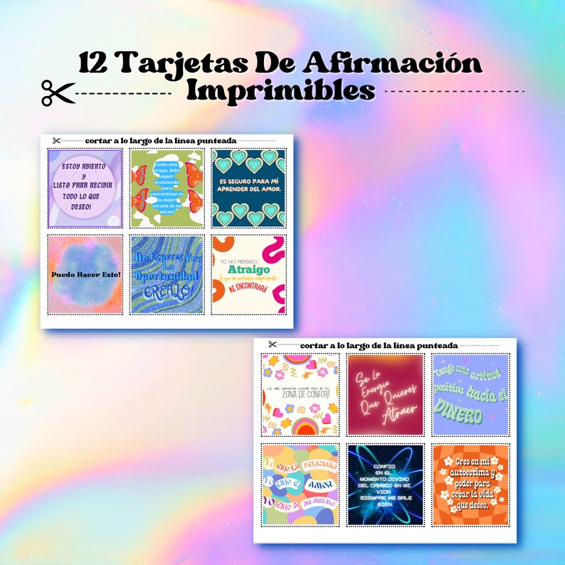 SPANISH 24 AFFIRMATION CARDS - Etsy