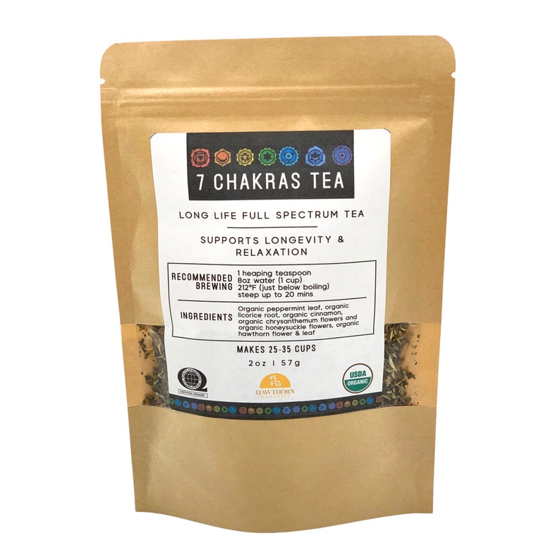 The 7 Chakras Long Life Full Spectrum Herbal Loose Tea - Etsy