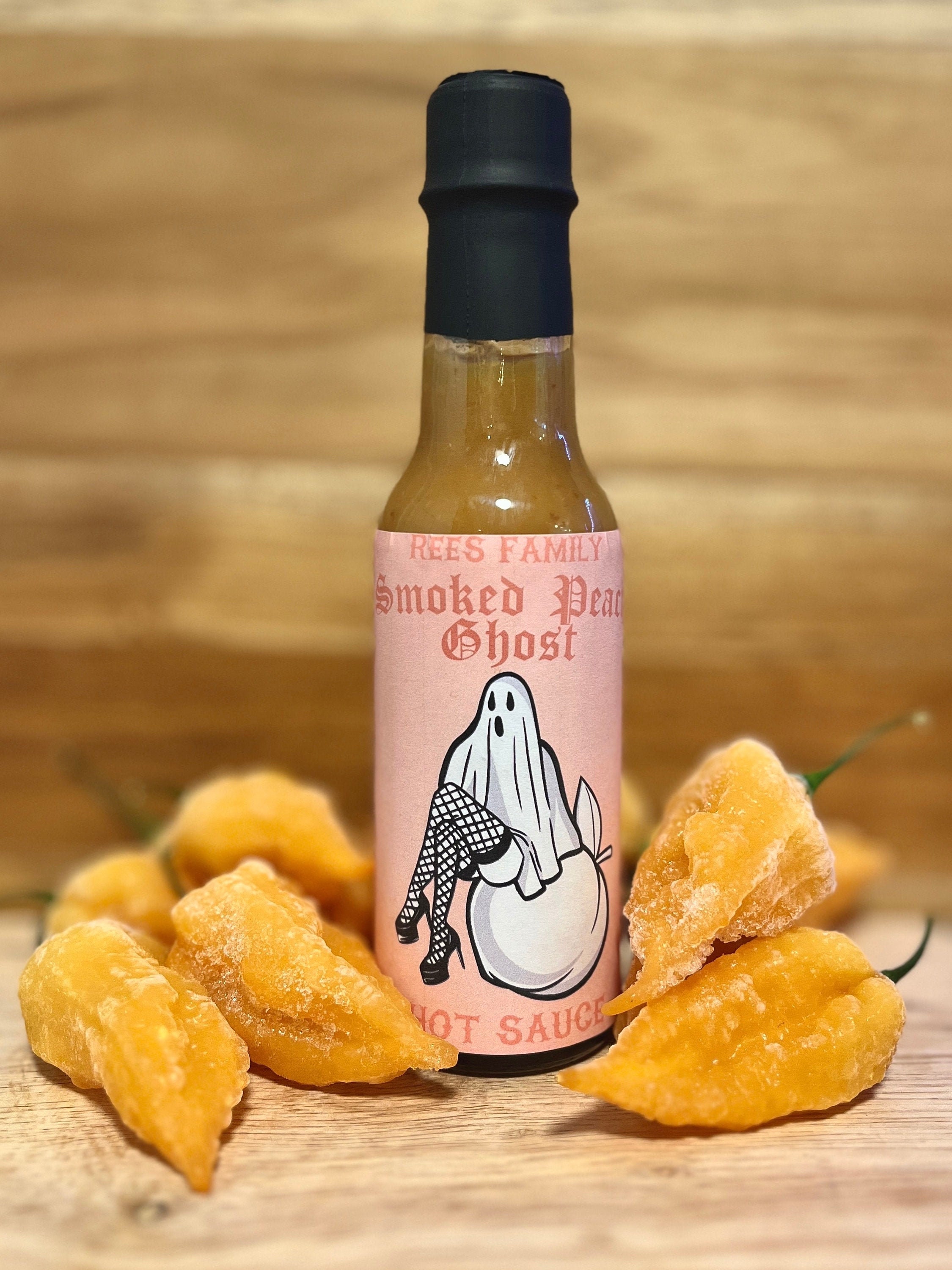 Smoked Peach Ghost Pepper Hot Sauce - Etsy