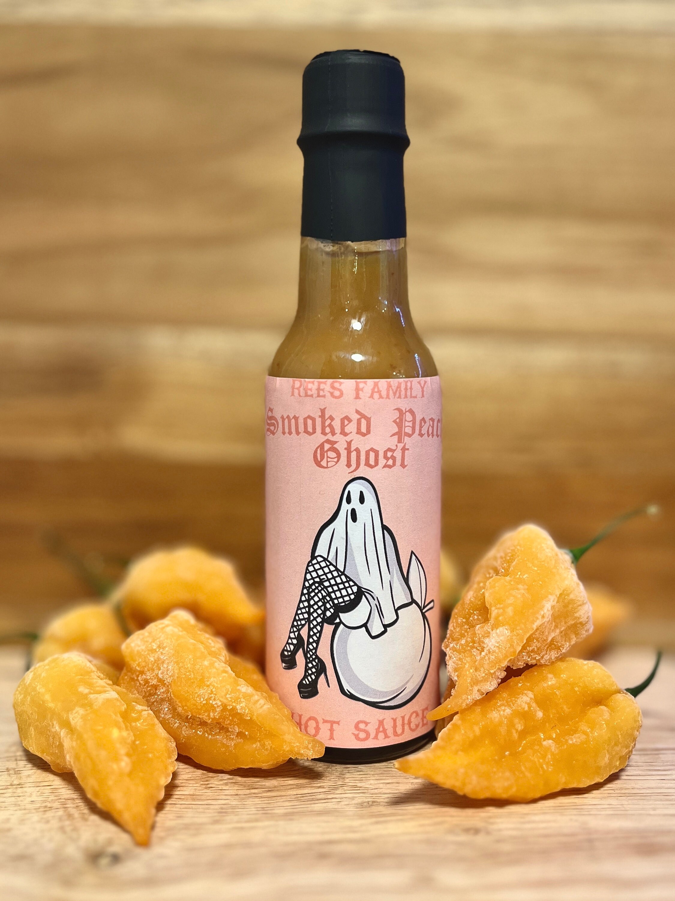 Smoked Peach Ghost Pepper Hot Sauce - Etsy