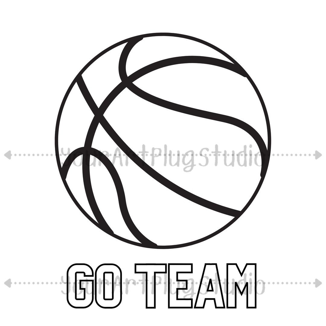 Basketball | Go Team Graphic | PNG, JPG, SVG - Etsy