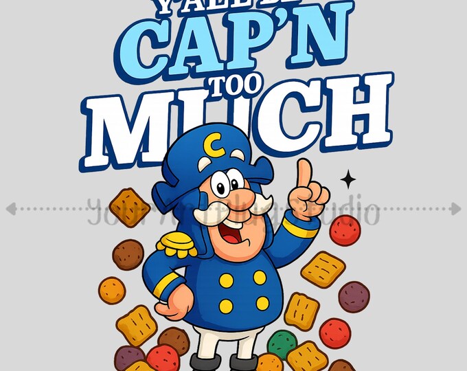 Cap'n Crunch Monster Art Cereal Print Black Light Version Retro ...