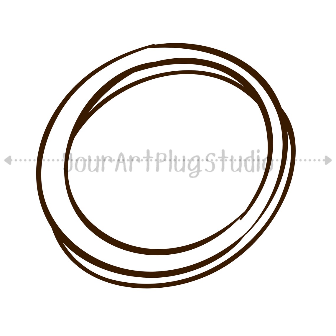 Multiple Scribble Circle Ring Frames SVG, PNG, JPG - Etsy