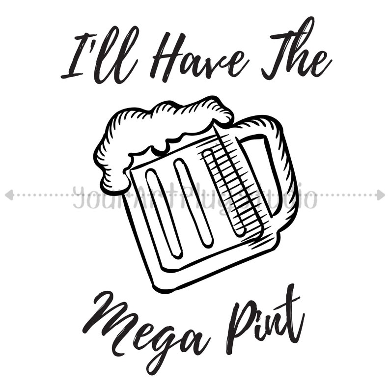 Mega Pint Graphic 2 Versions PNG, JPG, SVG - Etsy Australia
