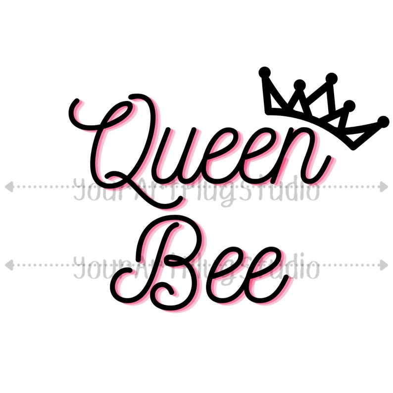 Queen Bee Graphic. Two Styles. Three Formats SVG, PNG, JPG - Etsy