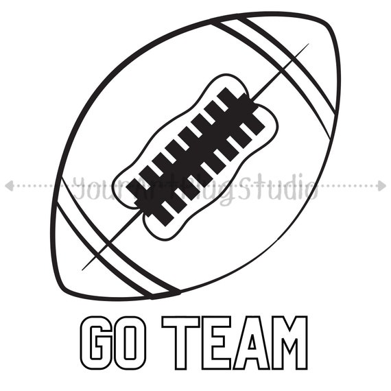 Football Go Team Graphic PNG JPG SVG | Etsy